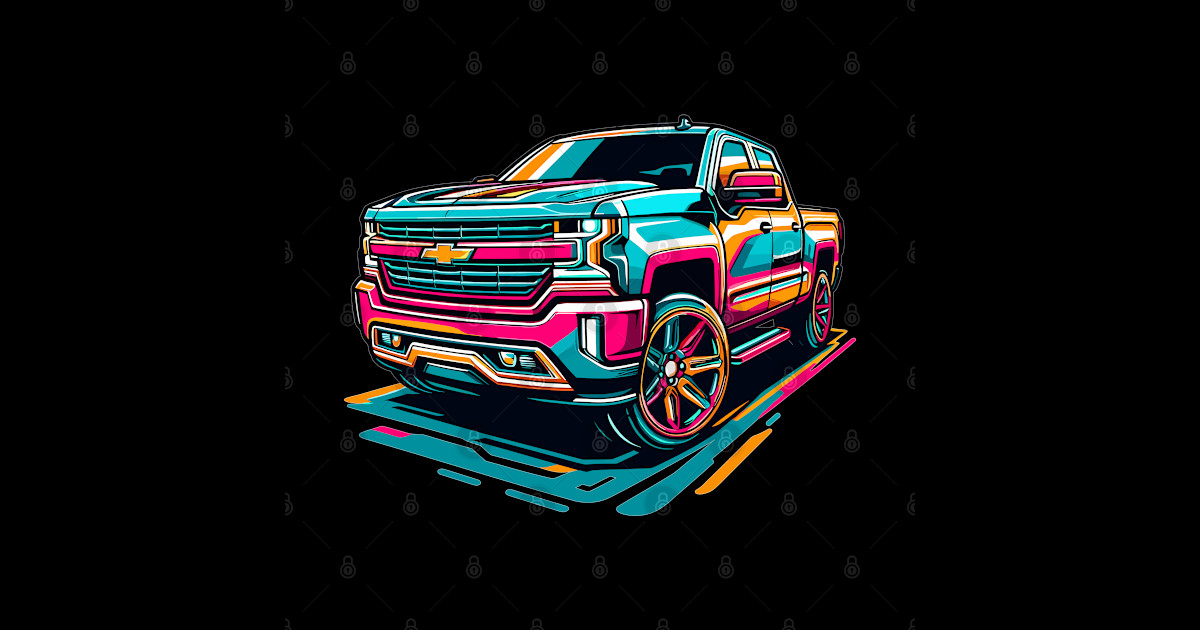 Chevrolet Silverado - Chevrolet Silverado - Sticker | TeePublic