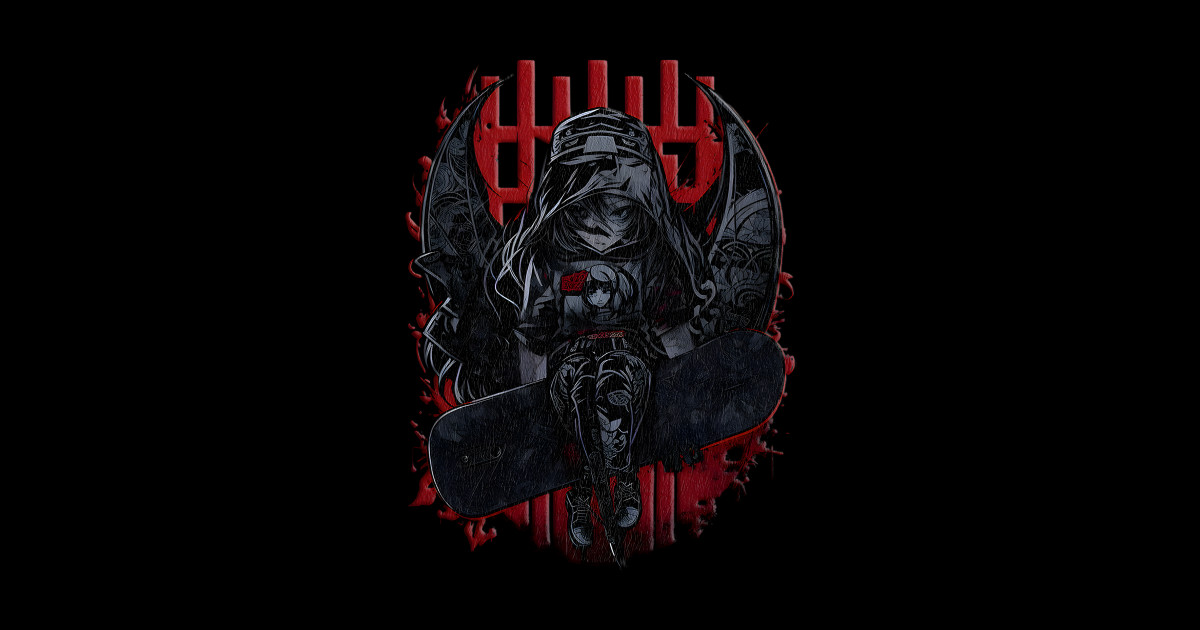 Sad Metal Girl Anime - Anime Girls - Sticker | TeePublic