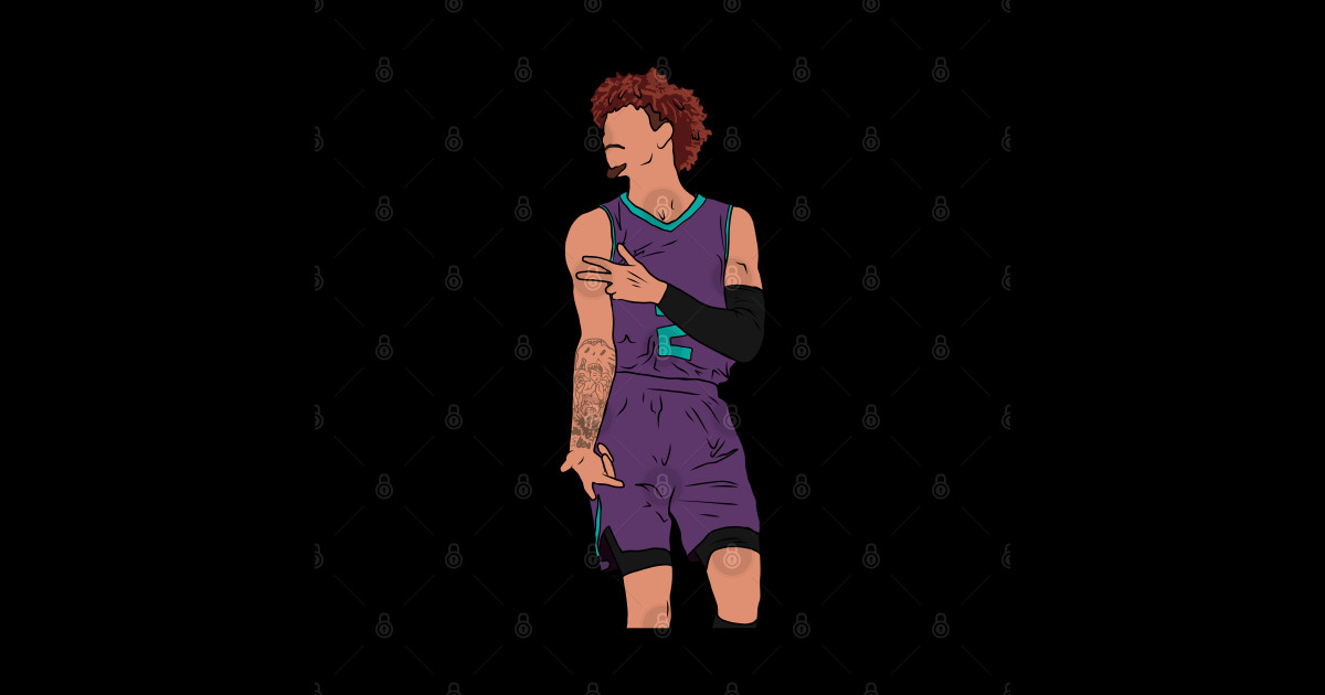 LaMelo Ball 3 Point Celebration - Lamelo Ball - Posters and Art Prints ...