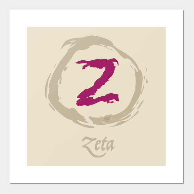 greek Zeta - Greek Alphabet - Posters and Art Prints | TeePublic