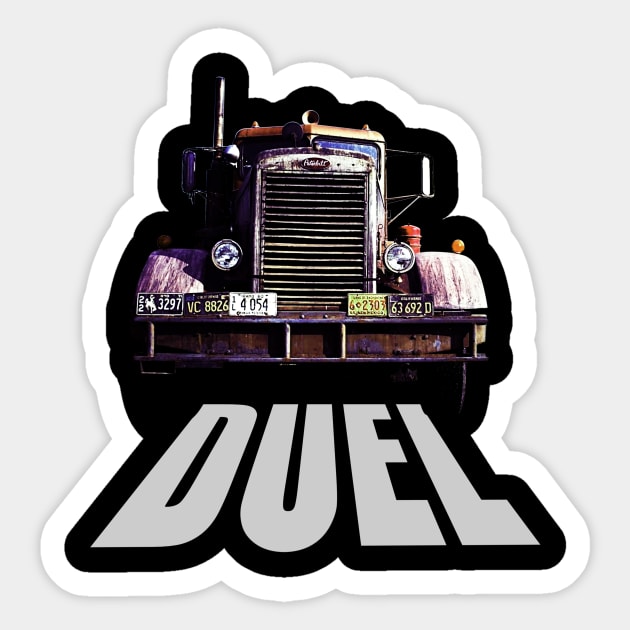 Duel Movie Poster - Peterbilt Truck - Duel Movie 1971 - Sticker | TeePublic