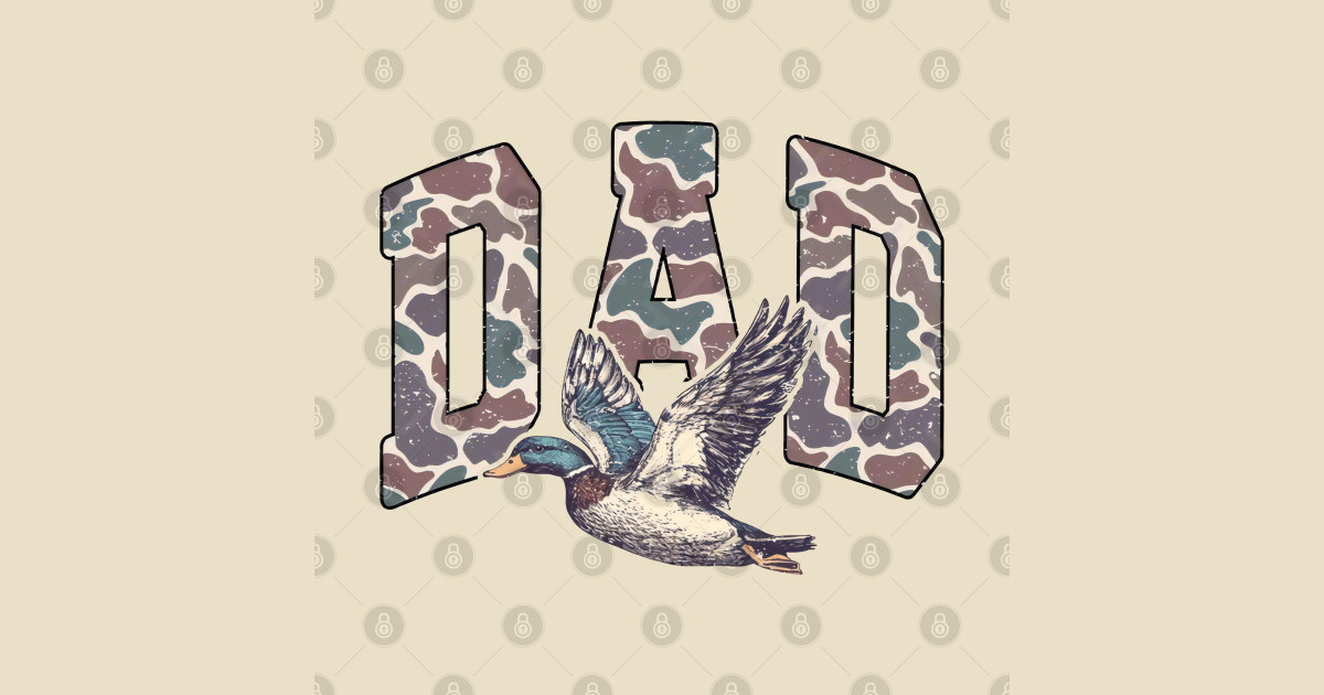 Dad Duck Camo - Dad Duck - T-Shirt | TeePublic