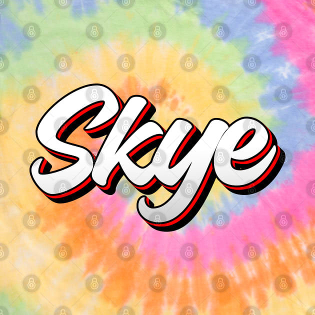 Skye name - cool 70s retro font - Skye Name Cool 70s Retro Font - T ...