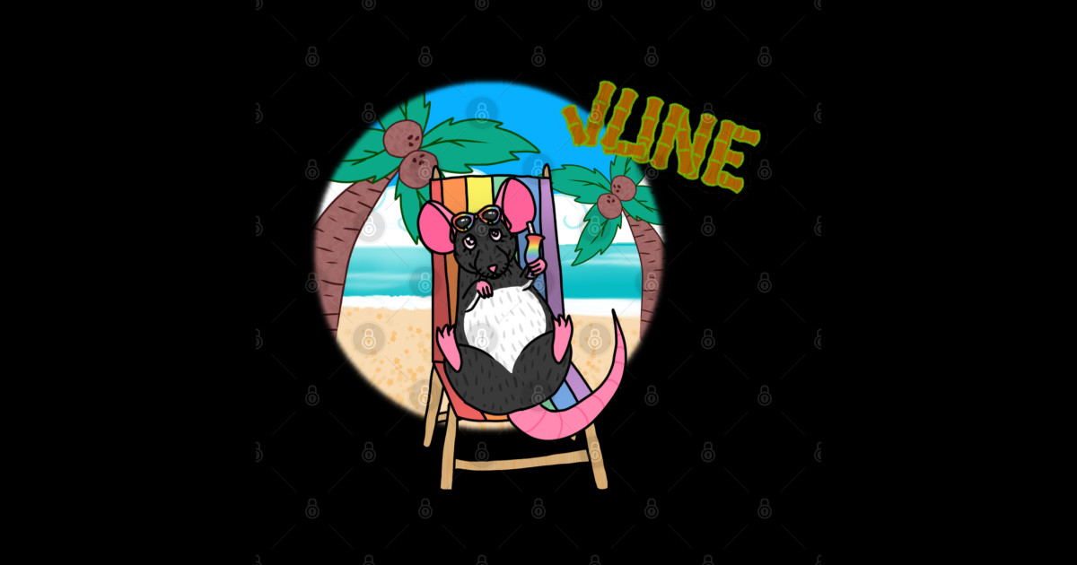 June Rat - Rad Rat Studios - Sticker | TeePublic