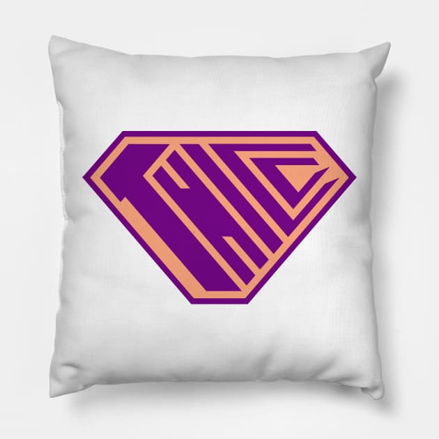 Thicc SuperEmpowered (Purple & Peach) - Power - Pillow | TeePublic