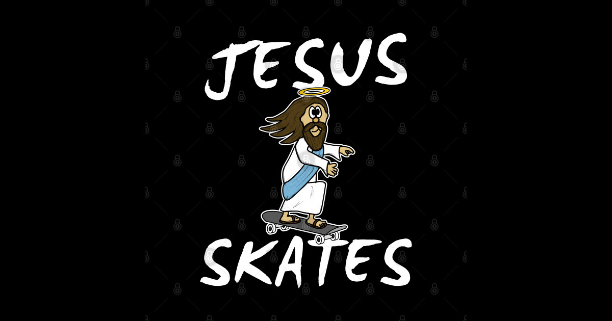 Christian Skateboarder, Jesus Skates - Christian Skateboarder - Sticker ...