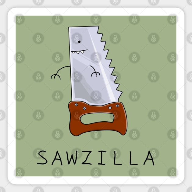 sawzilla - Godzilla - Sticker | TeePublic