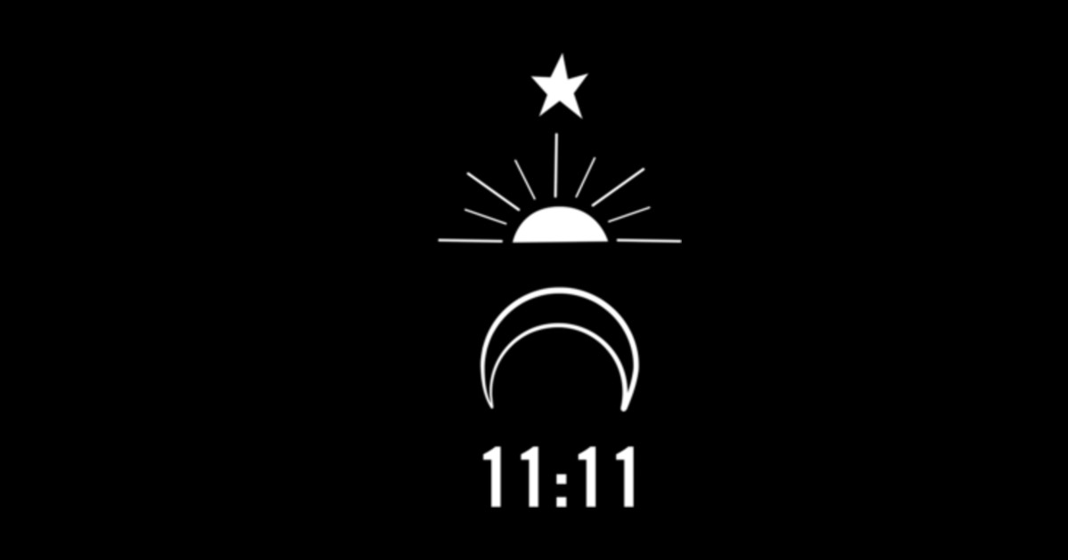 Eleven Eleven 1111 Ifestation Spiritual Moon Stars 11 11 - Spiritual ...