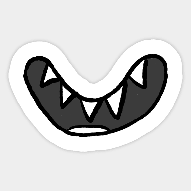 monster sharp teeth smile