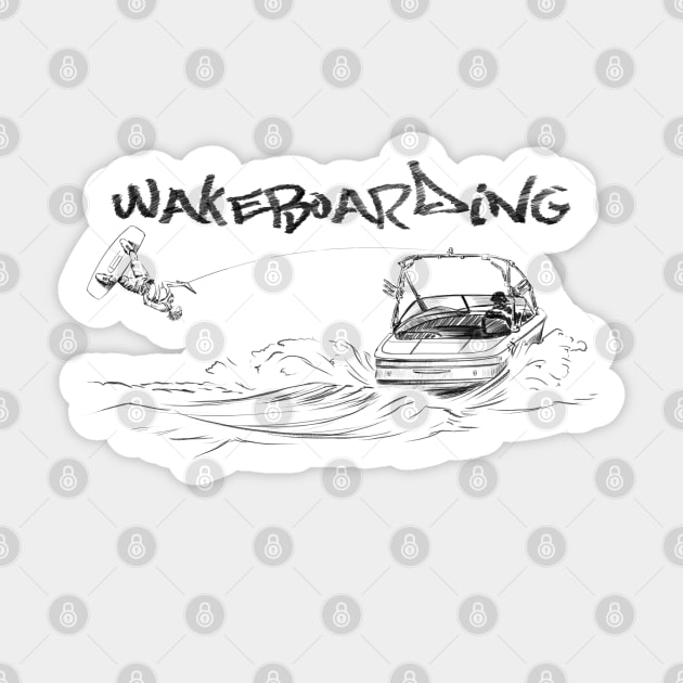 Wakeboarding - Sibosssr - Sticker | TeePublic