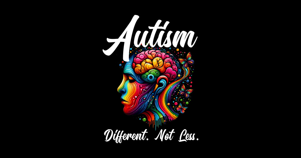 Autism - Different. Not Less. - Autism - Sticker | TeePublic