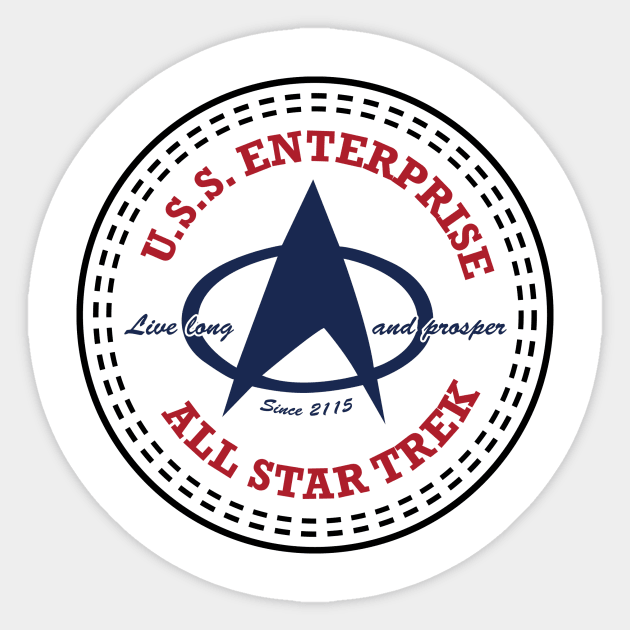 All Star Trek - Converse - Sticker | TeePublic