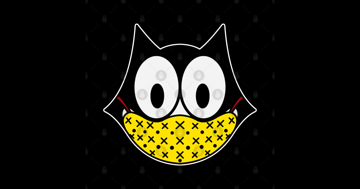 Masked Felix - Felix The Cat - Sticker | TeePublic