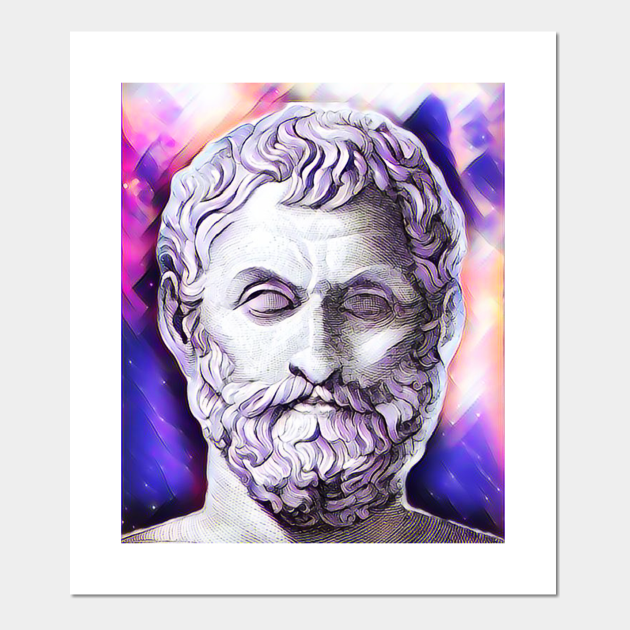 Thales of Miletus Pink Portrait | Thales of Miletus Artwork 7 - Thales ...