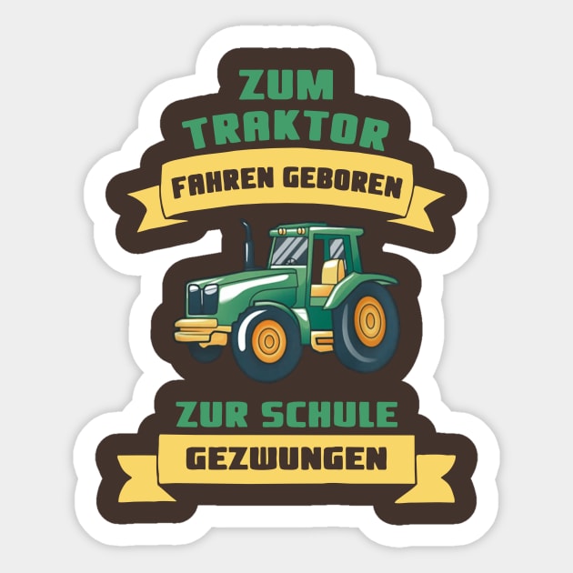 Tractor Germany text - Tractor - Sticker | TeePublic