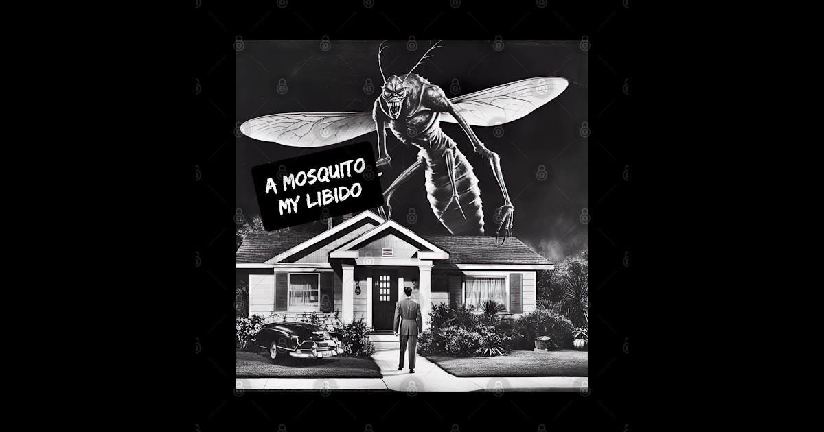 Mosquito Monster - Retro Horror - Sticker | TeePublic