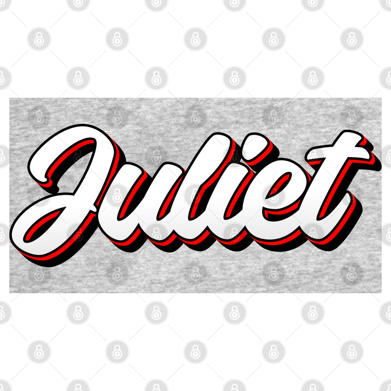 Juliet name - cool 70s retro font - Juliet Name Cool 70s Retro Font - T ...
