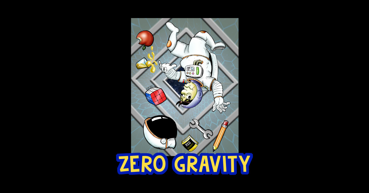 Zero Gravity - Cartoons - Sticker | TeePublic