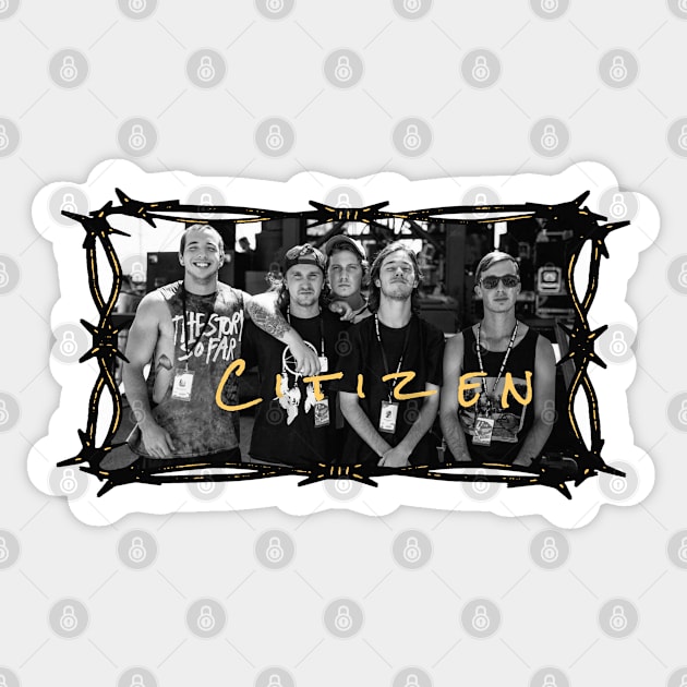 Citizen - Framed Photo - Band - Sticker | TeePublic