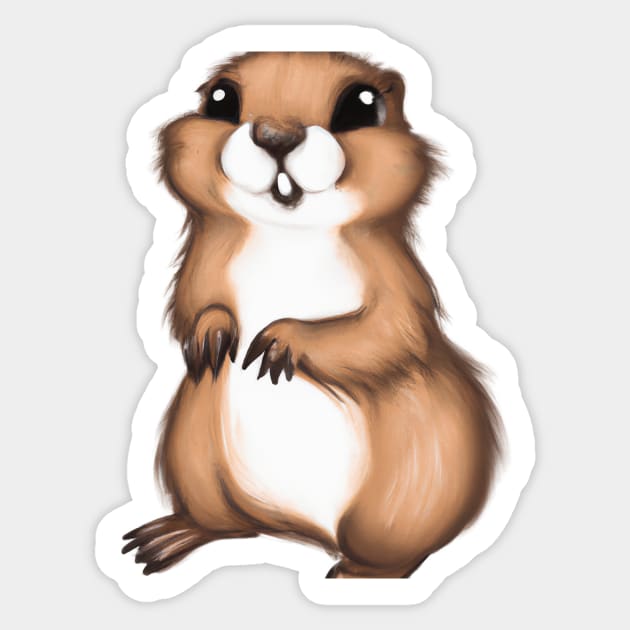 Cute Gopher Drawing - Gopher - Sticker | TeePublic