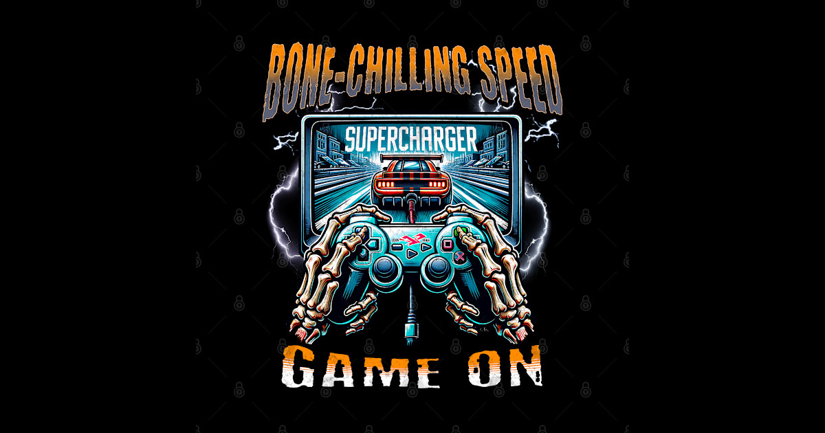 Bone-Chilling Speed Game On Drag Racing Games Supercharger Skeleton ...