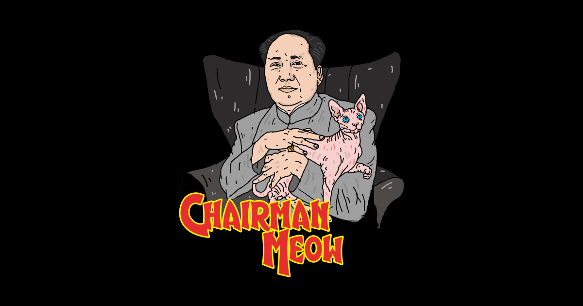 Chairman Meow - Mao Zedong - Sticker | TeePublic