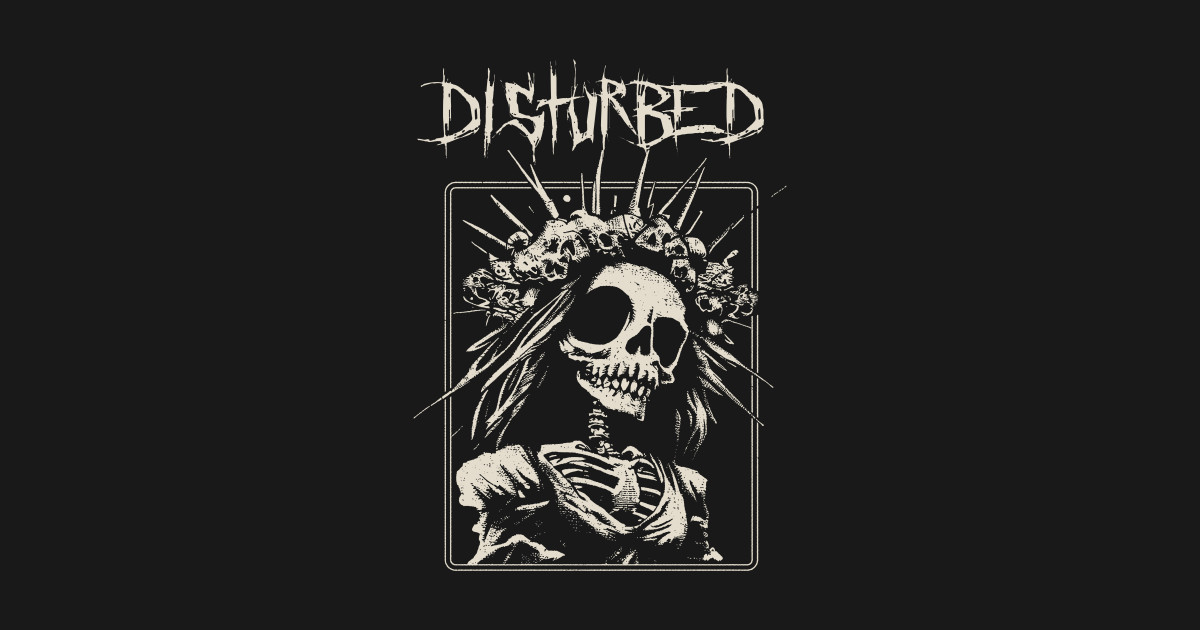 disturbed bride skeleton - Disturbed - T-Shirt | TeePublic