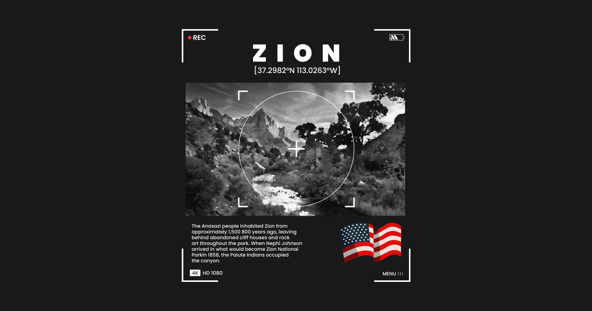 Zion National Park - Zion National Park - T-Shirt | TeePublic