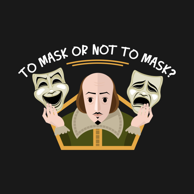 William Shakespeare Face Mask | Theater Drama Masks - Social Distancing ...