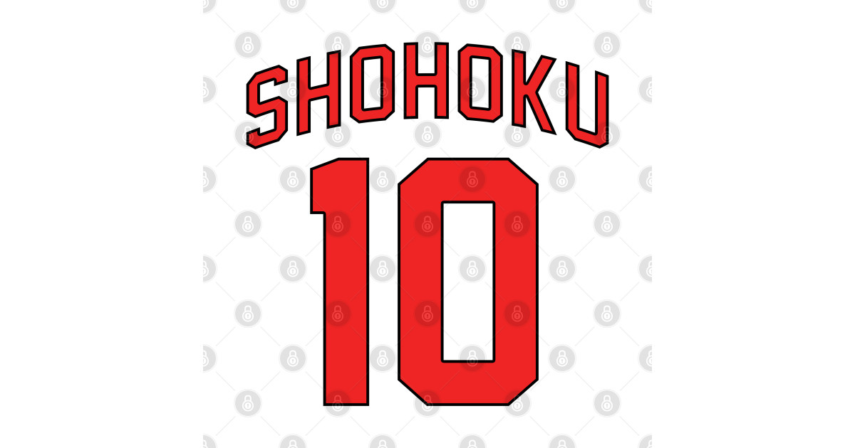 Shohoku - Hanamichi Sakuragi Jersey - Shohoku - Sticker | TeePublic