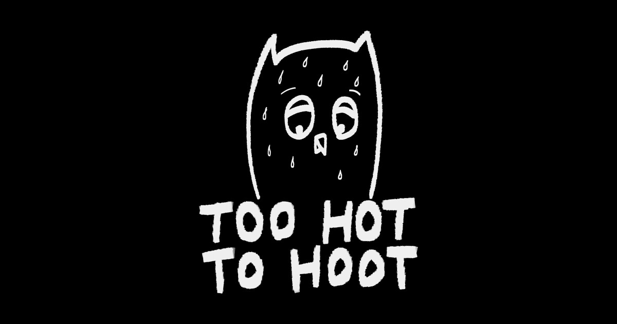 Inverted Too Hot To Hoot - Palindrome - Sticker | TeePublic
