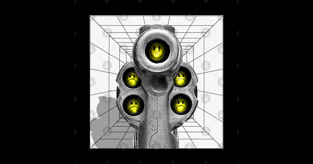 smile - Gun - Sticker | TeePublic