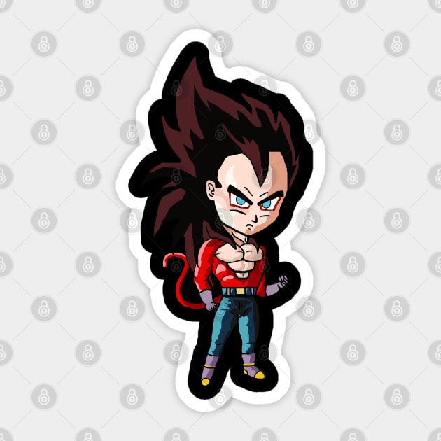 Vegeta Blue Chibi - Vegeta - Sticker | TeePublic