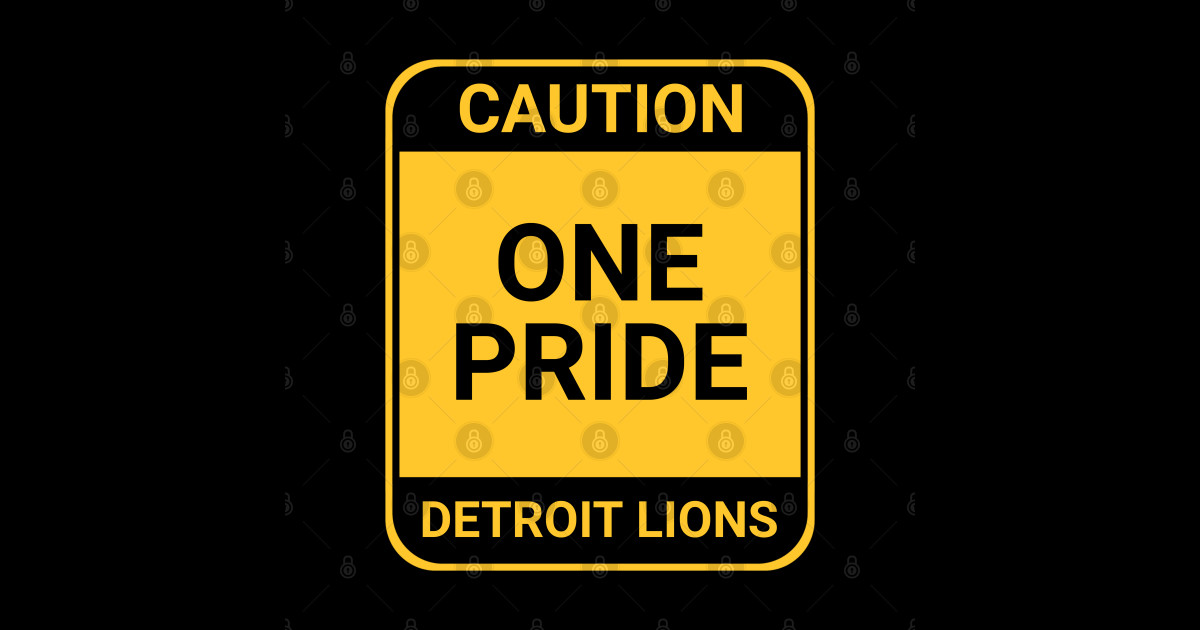 ONE PRIDE - Detroit Lions - Sticker | TeePublic