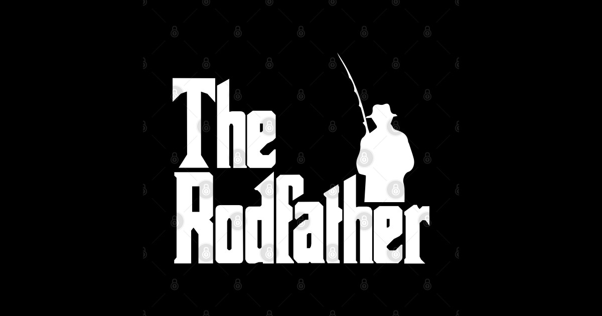 The rodfather - Fishing - Sticker | TeePublic