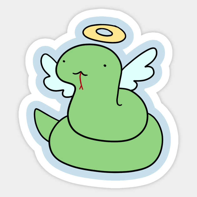 Little Snake Angel - Snake - Sticker | TeePublic