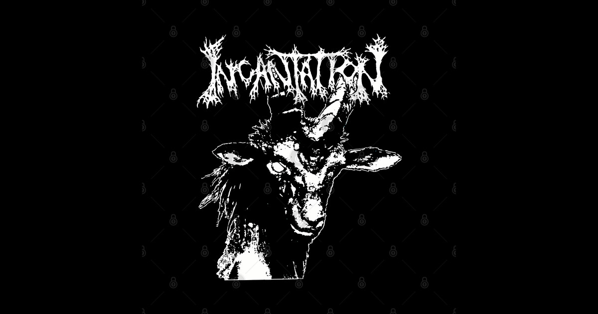 Incantation Infernal Goat Doom Death Symbol - Incantation - Sticker ...