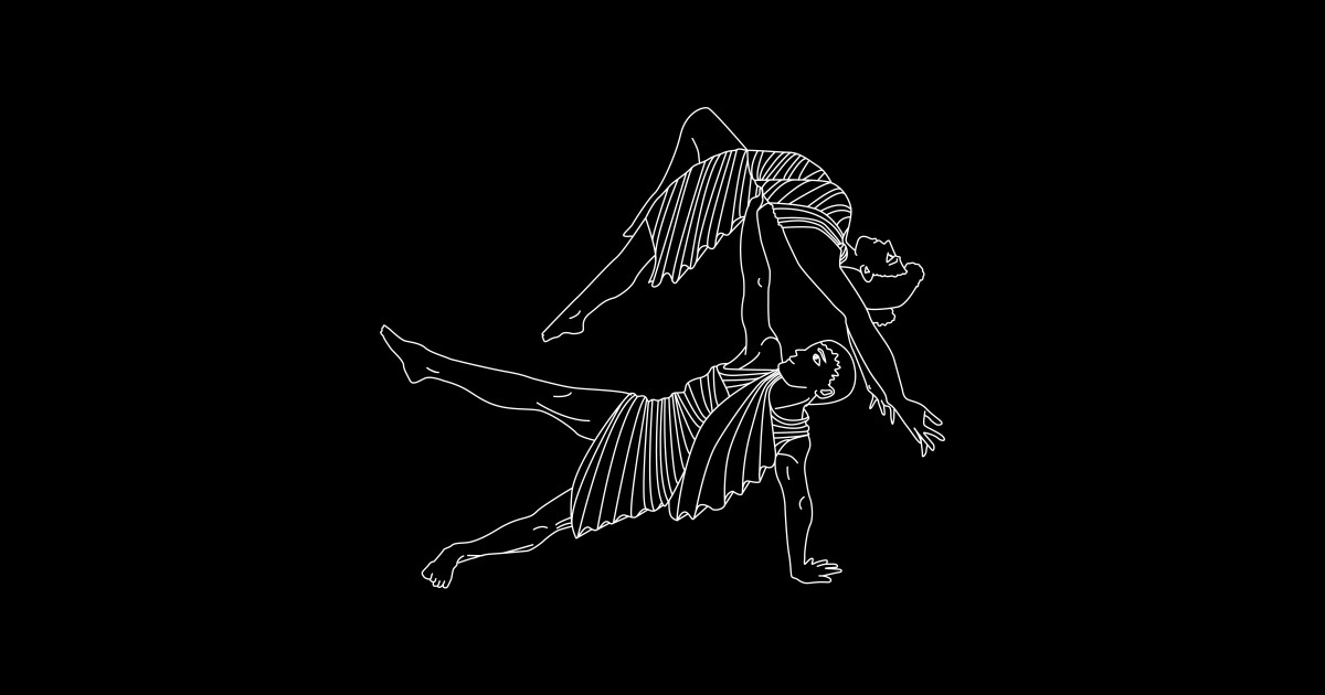 Greek Acro yoga - Acroyoga - Sticker | TeePublic
