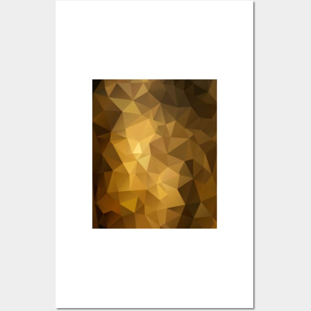 Ethereal Harmony: Abstract Black and Gold Triangles Unite - Abstract ...