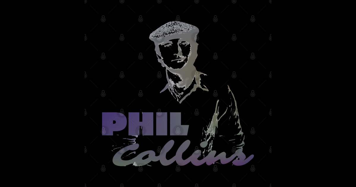 Phil Collins / retro vintage sketch - Phil Collins - Sticker | TeePublic
