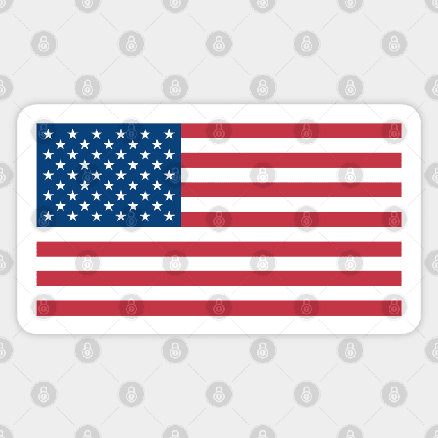 The United States Flag - Sports Gear - Sticker | TeePublic