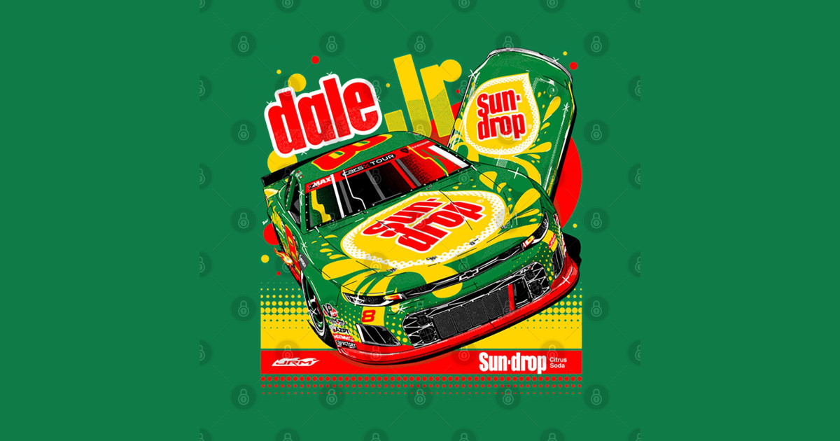 Dale Earnhardt Jr. Sun Drop Camaro - Dale Earnhardt - T-Shirt | TeePublic