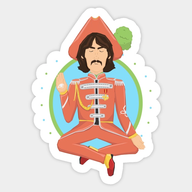 George Harrison The Beatles - George Harrison - Sticker | TeePublic