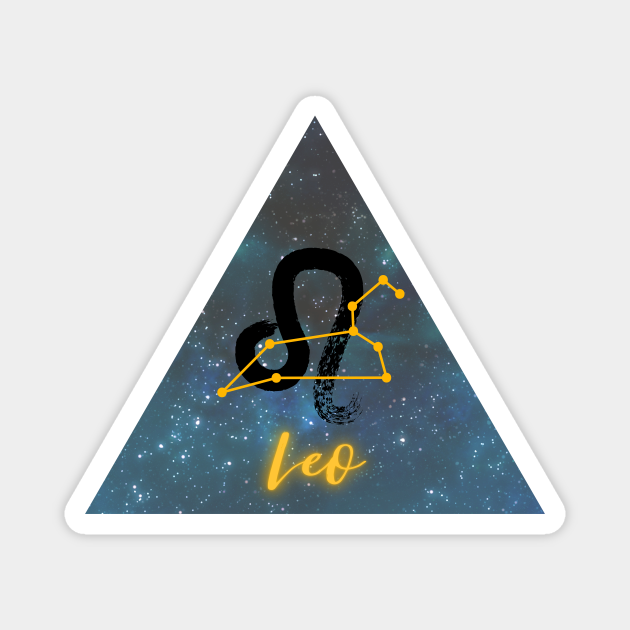 Leo Pyramid - Leo Zodiac Sign - Magnet | TeePublic