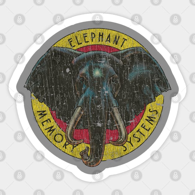 Elephant Memory Systems 1980 - Floppy Disk - Sticker | TeePublic
