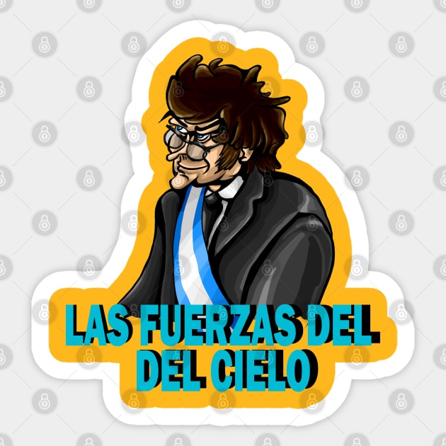 Javier Milei – Las Fuerzas del Cielo Design - Javier Milei - Sticker ...