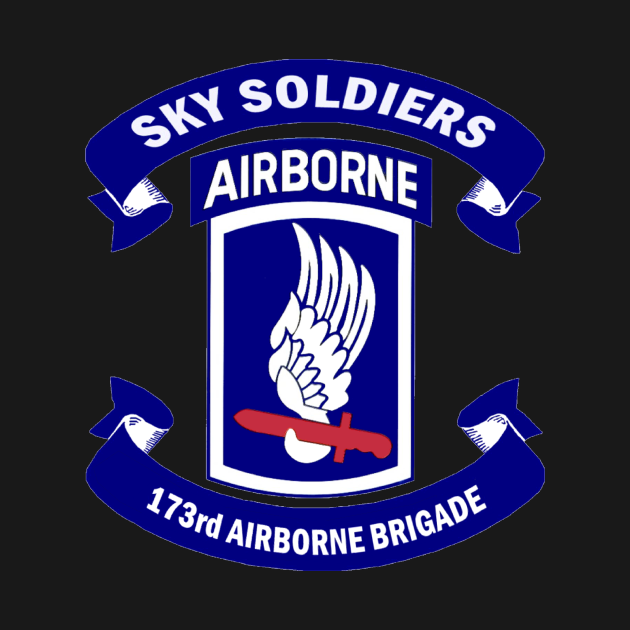173rd Airborne Brigade Combat Team Logo - Space - Long Sleeve T-Shirt ...