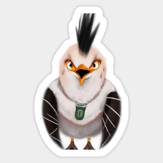 Cute Cuckoo Drawing - Cuckoo - Sticker | TeePublic