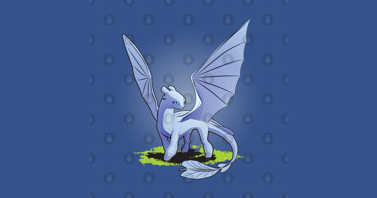 Light Fury (How to Train Your Dragon 3) - Light Fury - T-Shirt | TeePublic