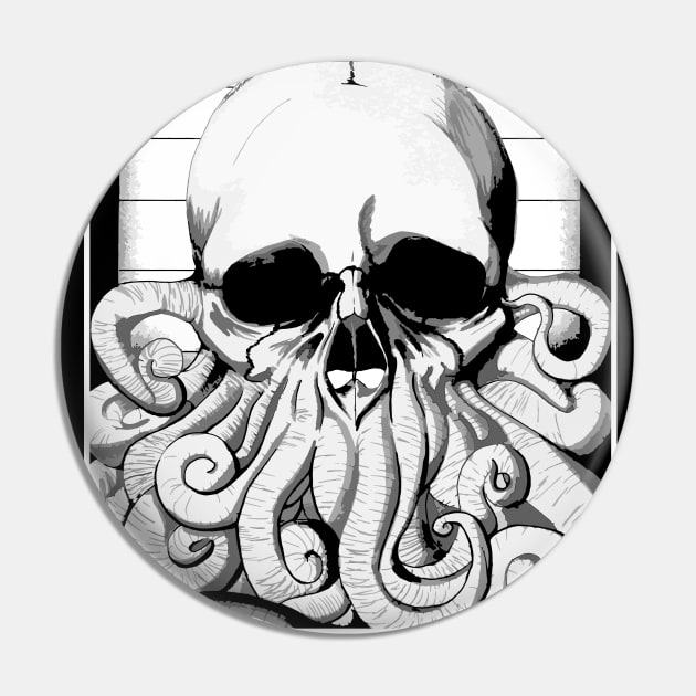 Cthulhu Skull 2023 - Cthulhu - Pin | TeePublic
